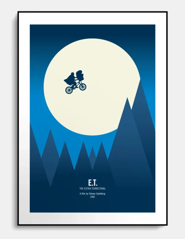 E.T. The Extraterrestrial Minimalist Movie Poster - Kent Wall Art Co