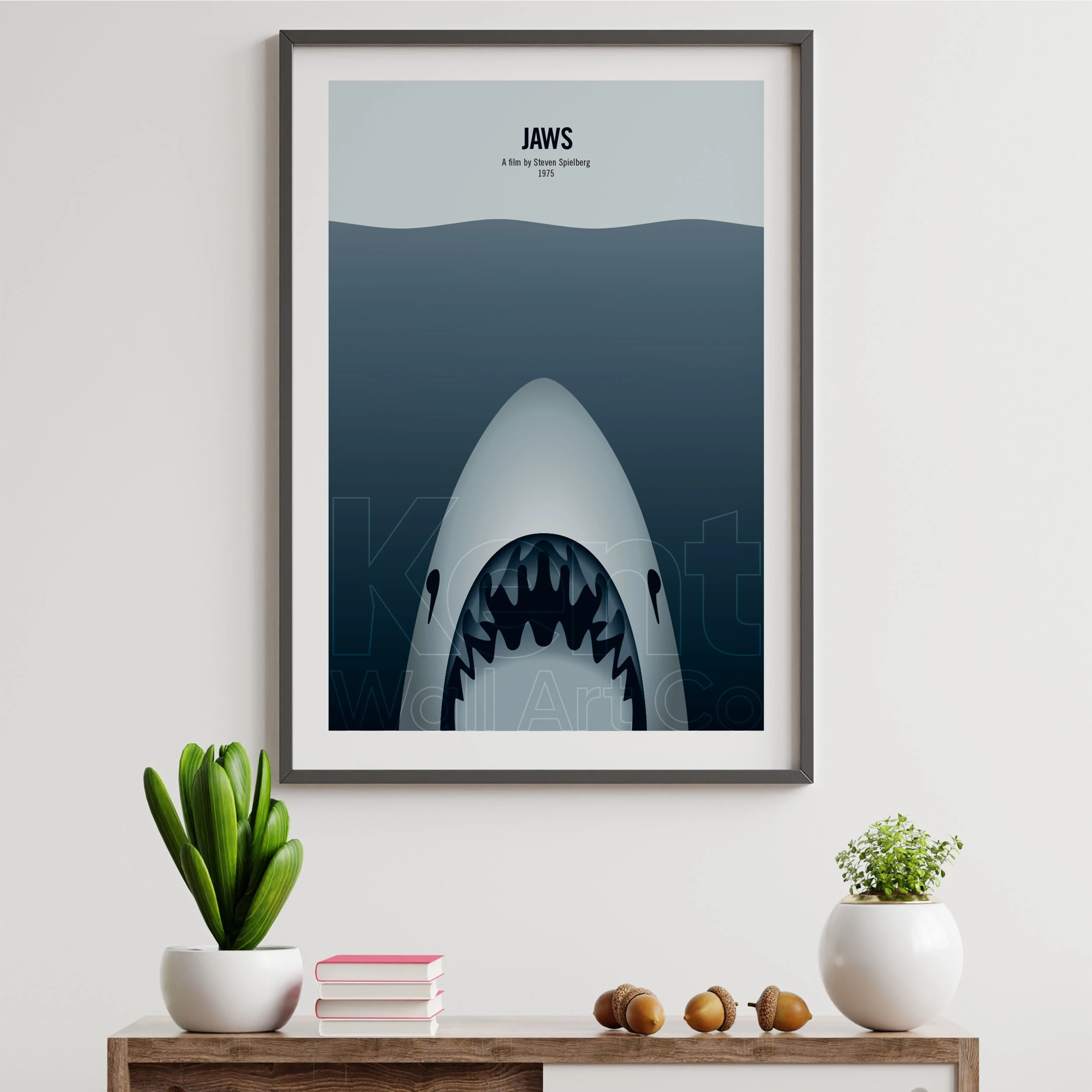 Jaws Poster Gallery Cinema Monolith Monochromatic Jaws Movie Poster
